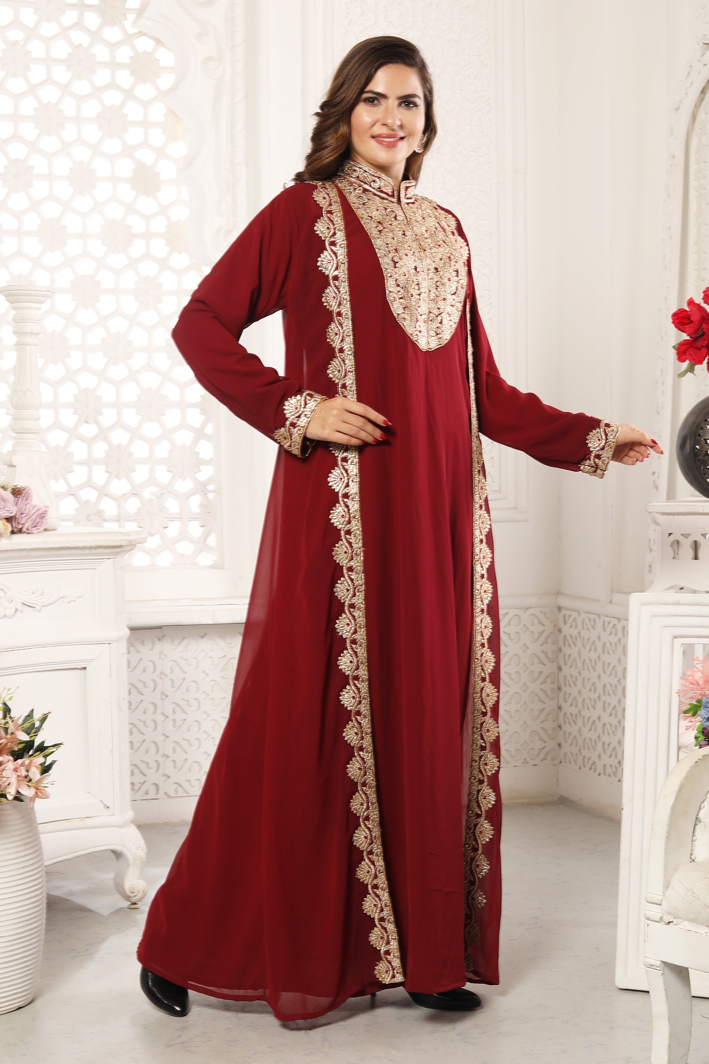 Designer Bridal Wear with Handwork Eid Party Gown – Maxim Creation