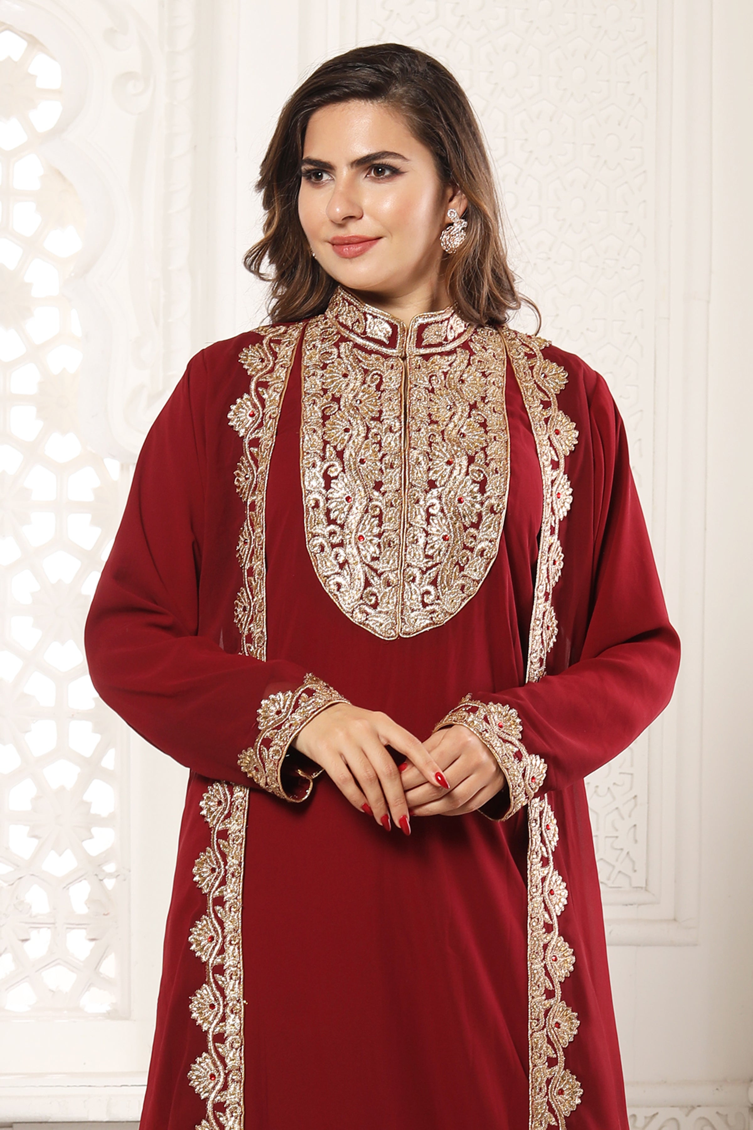 Designer Bridal Wear with Handwork Eid Party Gown – Maxim Creation