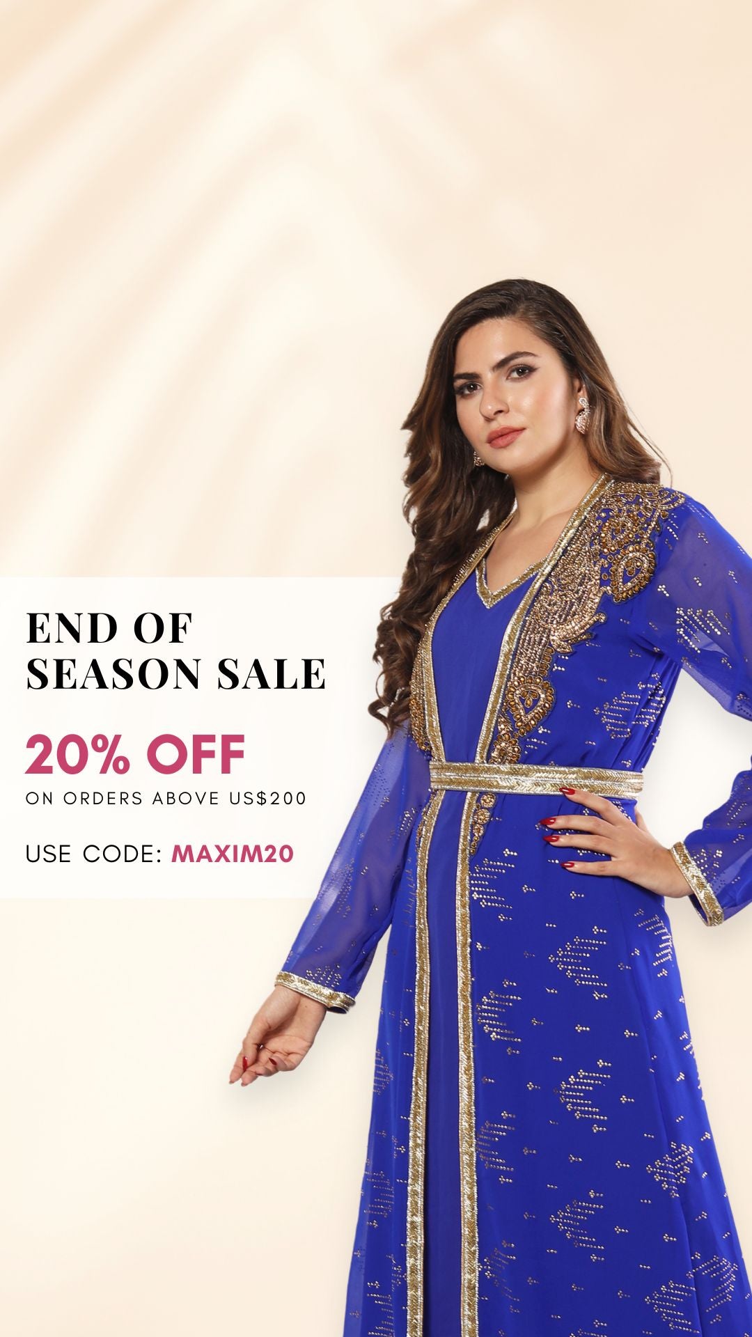 Buy Ethnic Wear Online For Women | Custom Hand Embroidered Kaftans ...