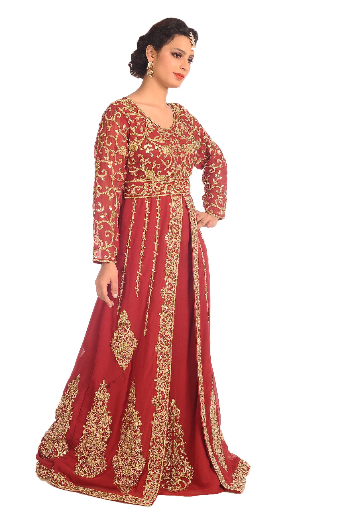 Designer Gown Royal Swedish Traditional Arabic Dress – Maxim Creation