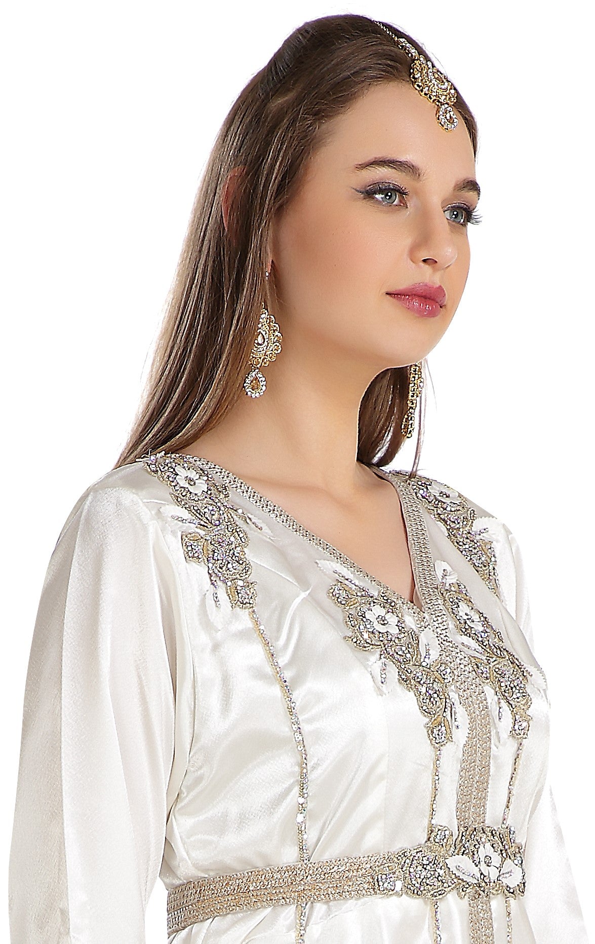Embroidered Dress Bridal Takchita Gown – Maxim Creation