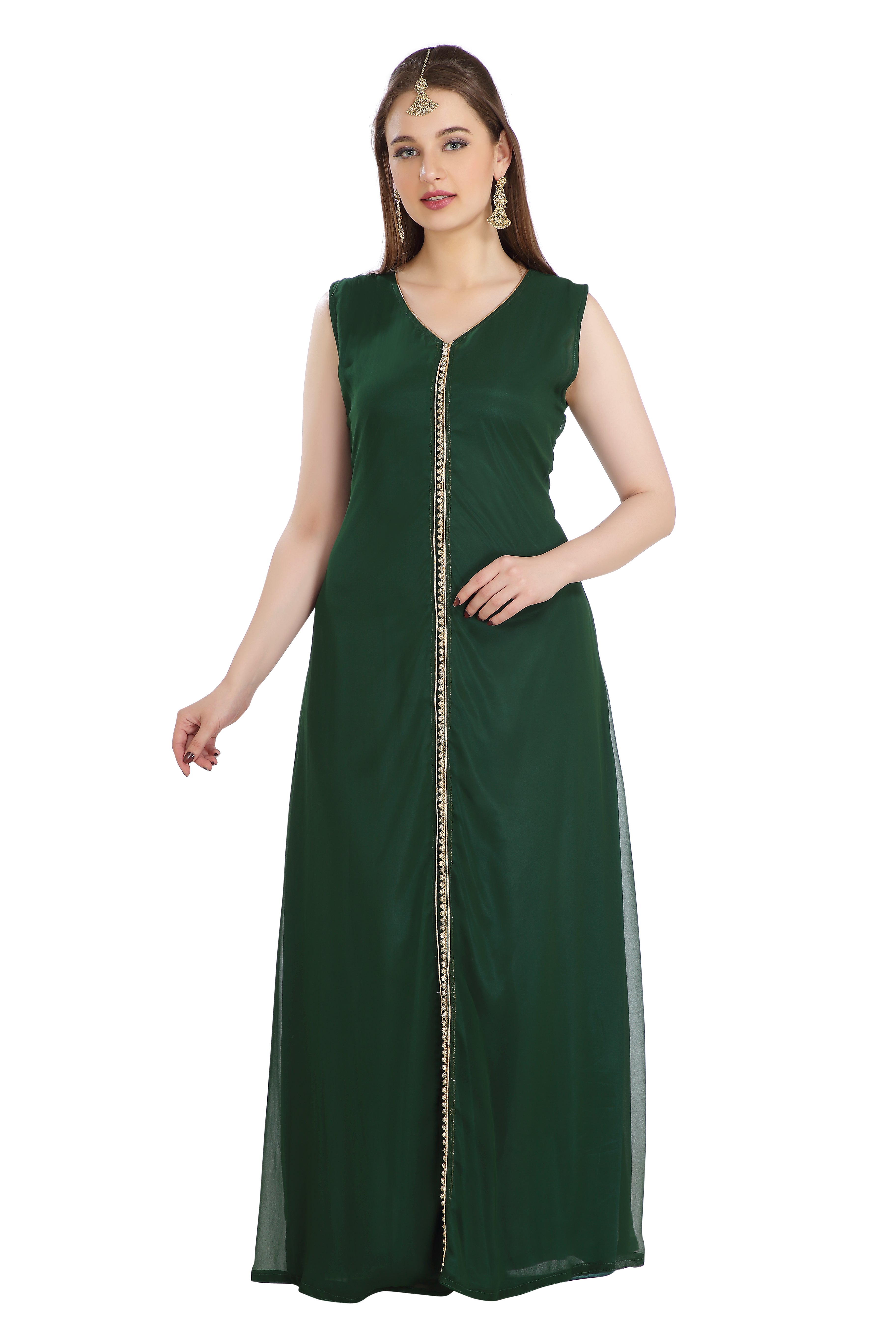 Arabian Caftan Bridal Embroidered Gown – Maxim Creation