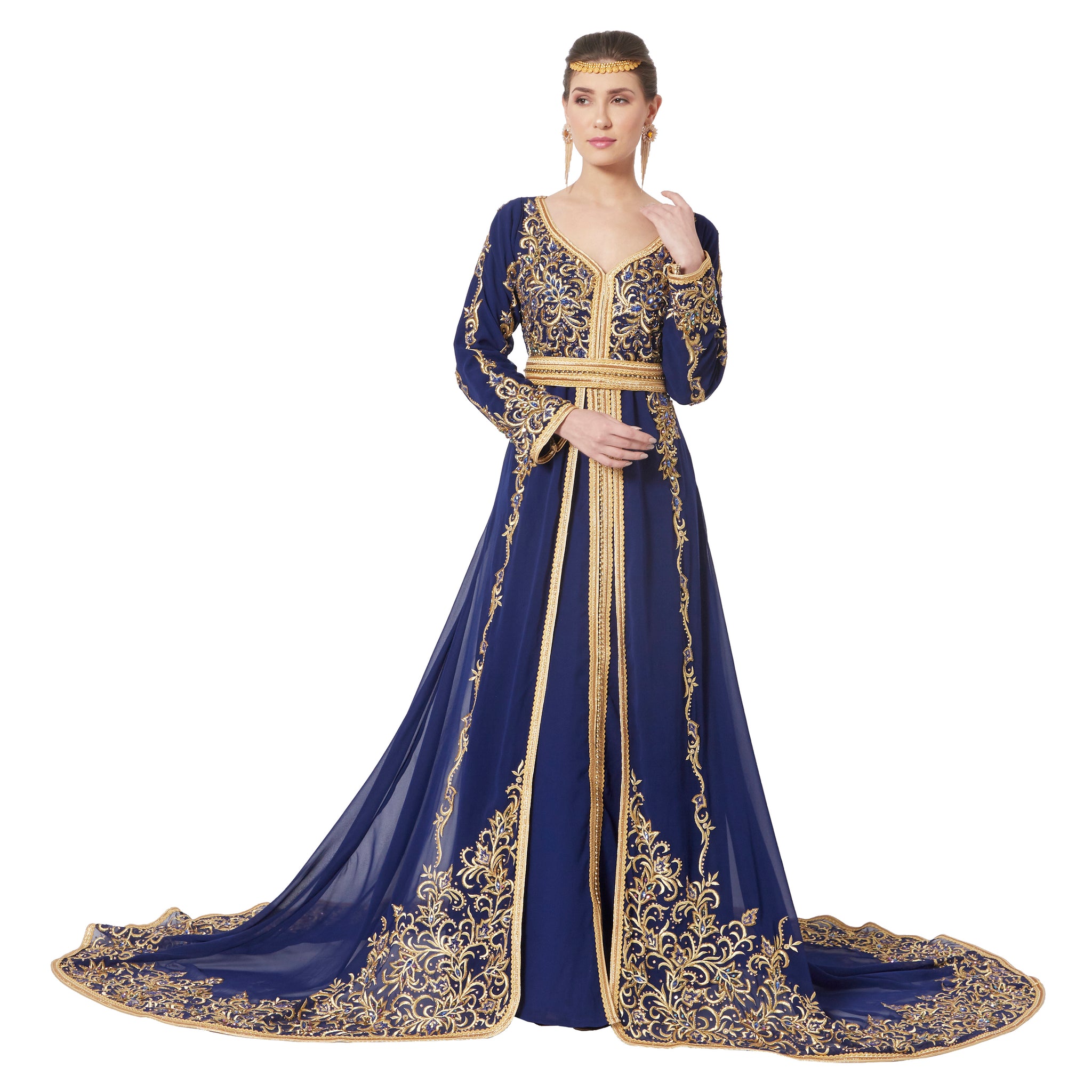 Custom Made Bridal Wedding Gown with Tail / Train – Maxim Creation