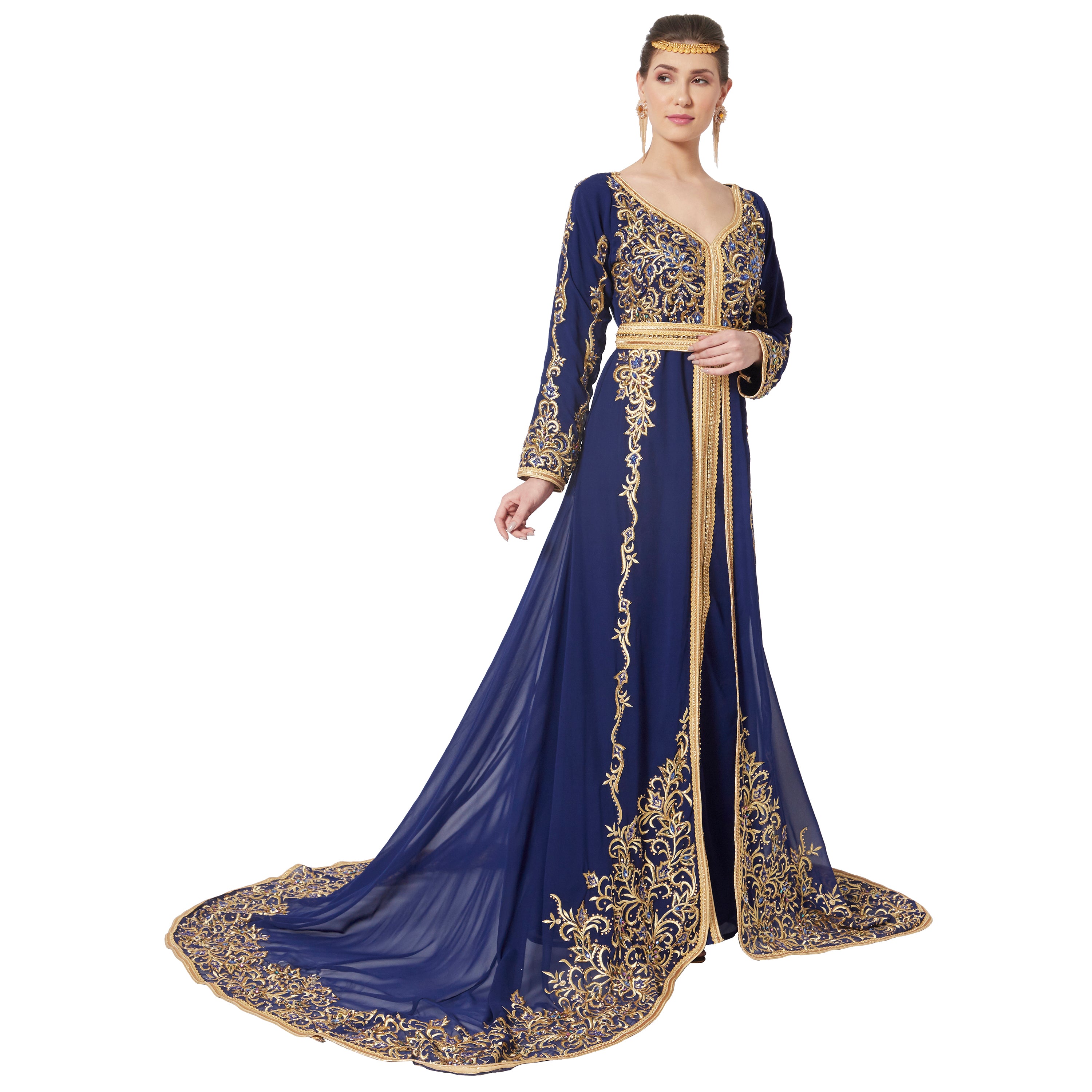 Custom Made Bridal Wedding Gown with Tail / Train – Maxim Creation